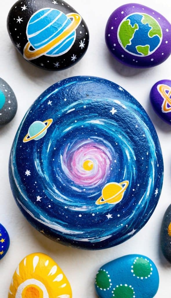 22 Cosmic Galaxy Painted Rock Ideas for Starry Inspiration: Unleash ...
