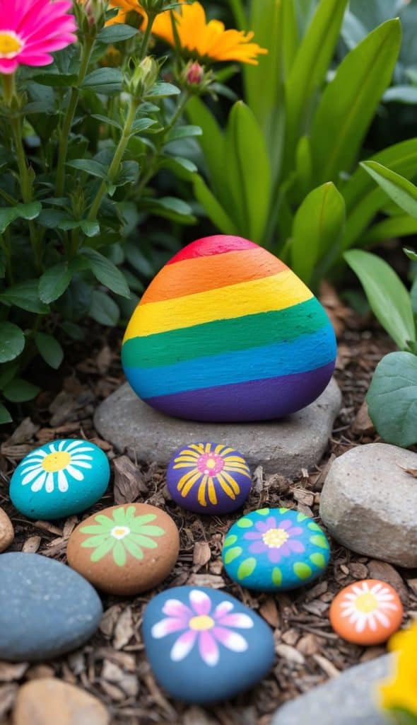 19 Charming Garden Painted Rock Ideas for DIY Outdoor Decor: Spruce Up ...