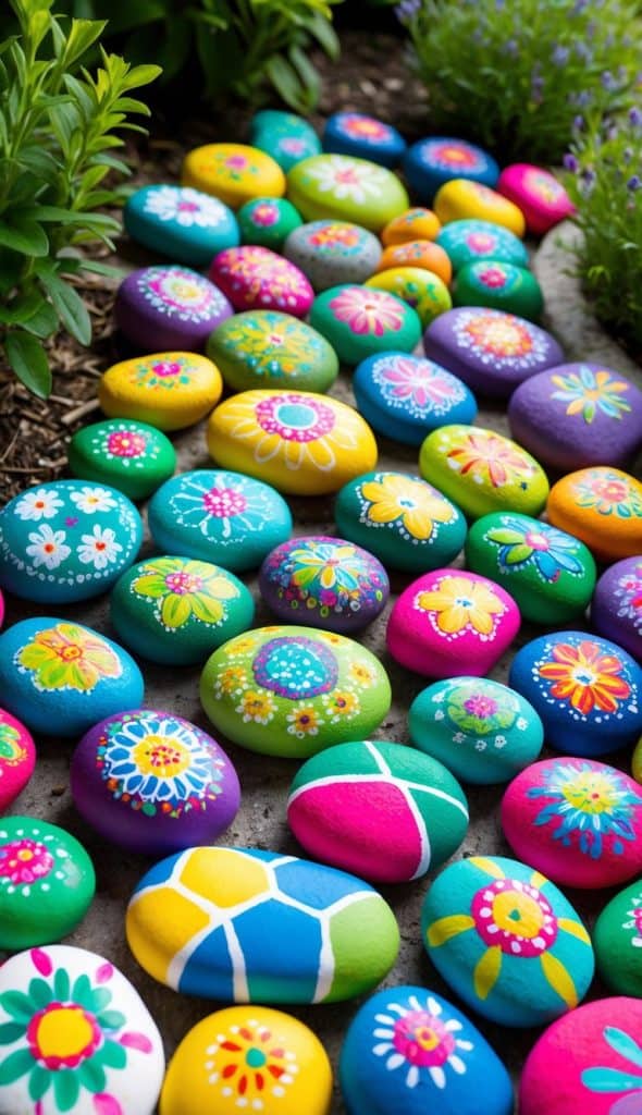 19 Charming Garden Painted Rock Ideas for DIY Outdoor Decor: Spruce Up ...