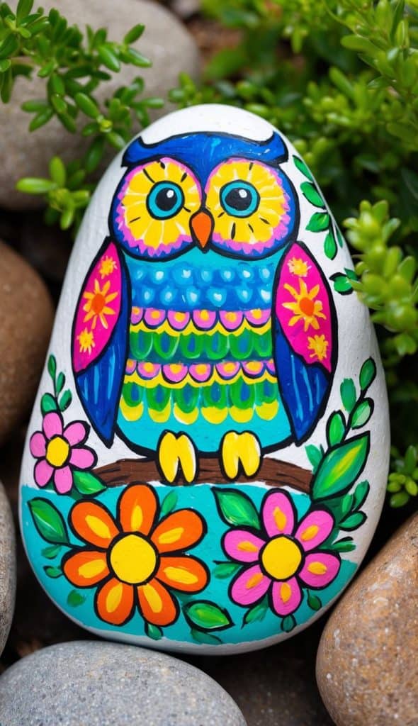 28 Whimsical Owl Painted Rock Ideas for Nature Lovers: Delightful ...