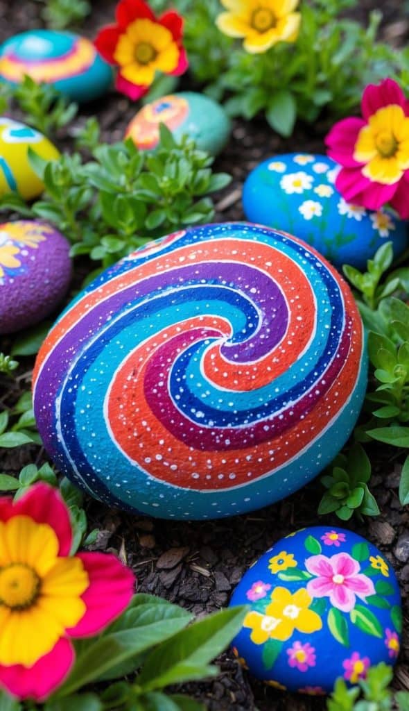 19 Charming Garden Painted Rock Ideas for DIY Outdoor Decor: Spruce Up ...