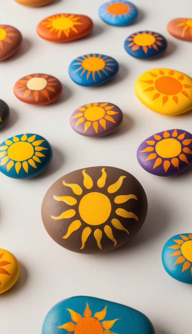 19 Sun Painted Rock Ideas: Brighten Your Day With Cheerful Celestial ...