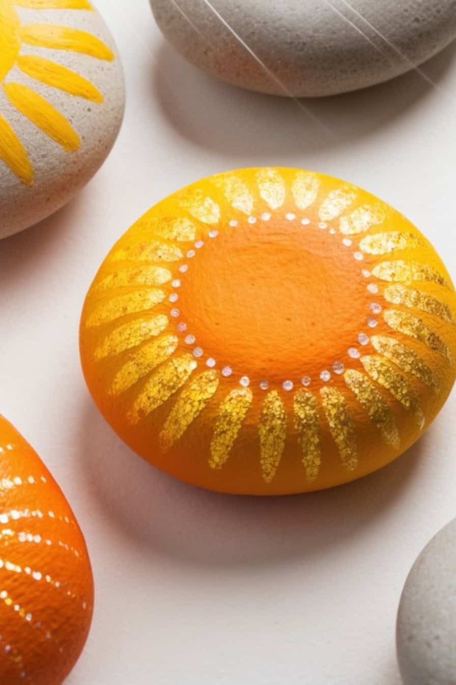 19 Sun Painted Rock Ideas: Brighten Your Day With Cheerful Celestial ...