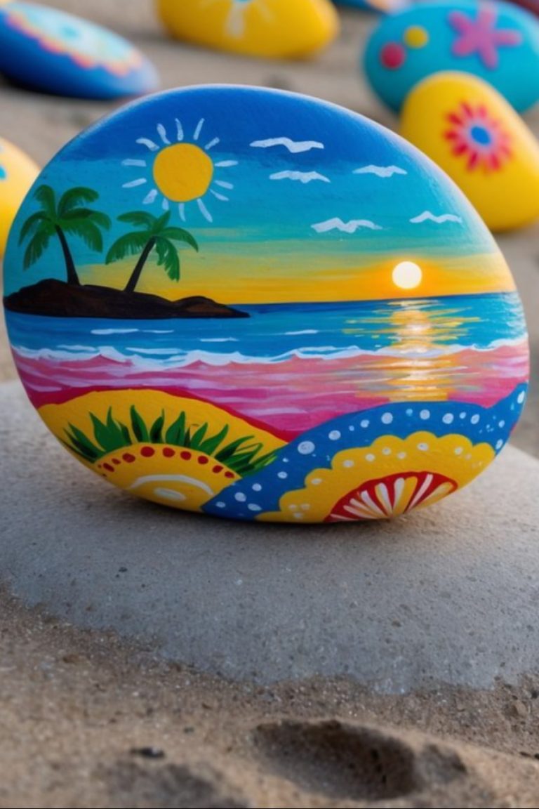 36 Summer Painted Rock Ideas: Easy and Fun Designs to Brighten Your ...