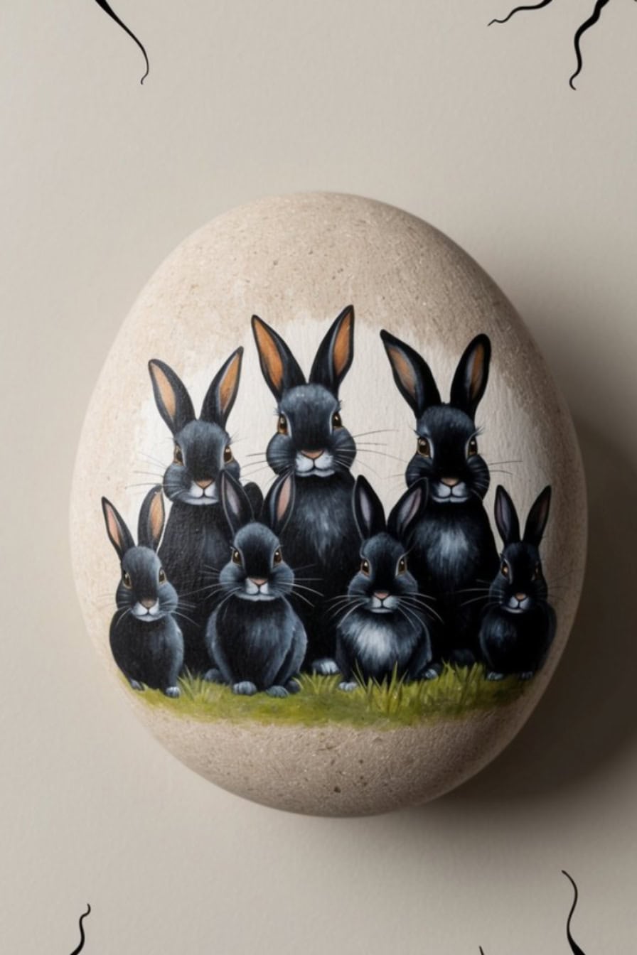 21 Bunny Painted Rock Ideas: Adorable Easter Crafts for Spring Celebrations