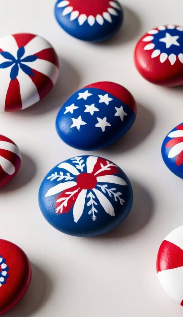 22 4th of July Painted Rock Ideas: Patriotic Crafts for Independence ...