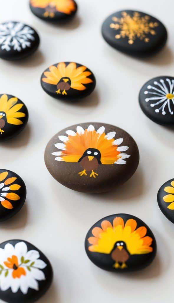 17 Thanksgiving Painted Rock Ideas: Creative Ways to Celebrate ...