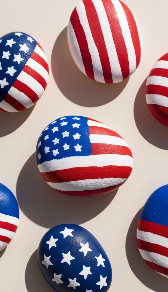 18 Patriotic Painted Rock Ideas: Creative Ways to Show Your American ...