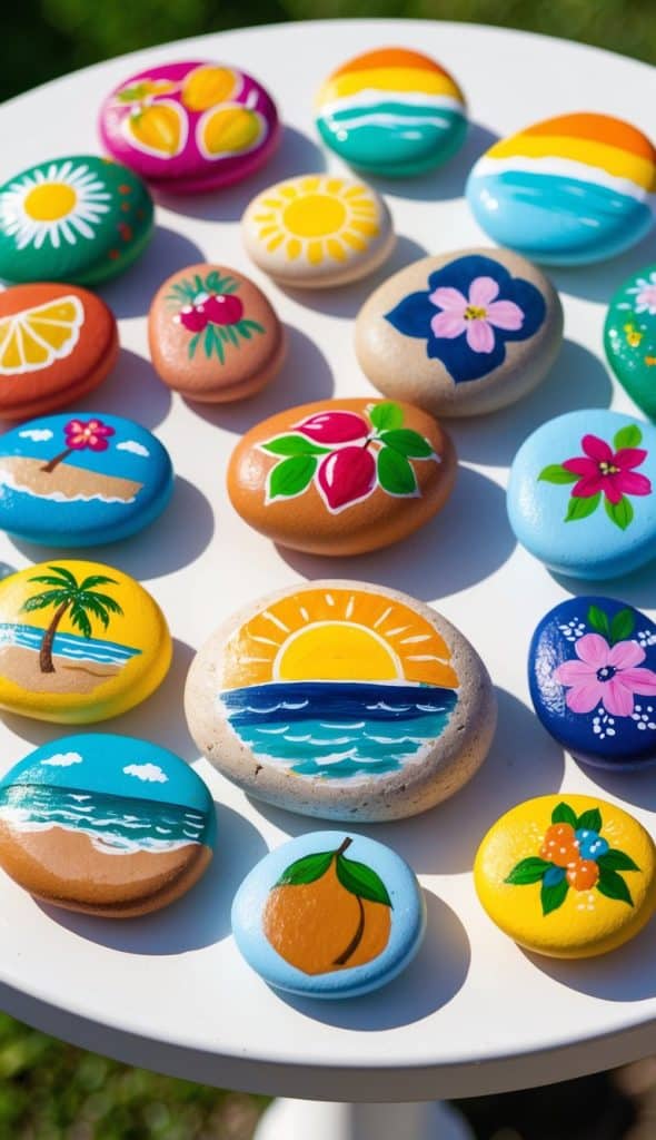 36 Summer Painted Rock Ideas: Easy and Fun Designs to Brighten Your ...
