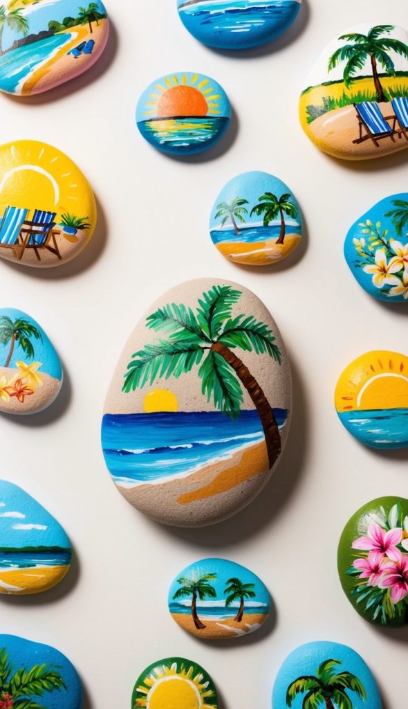 36 Summer Painted Rock Ideas: Easy and Fun Designs to Brighten Your ...