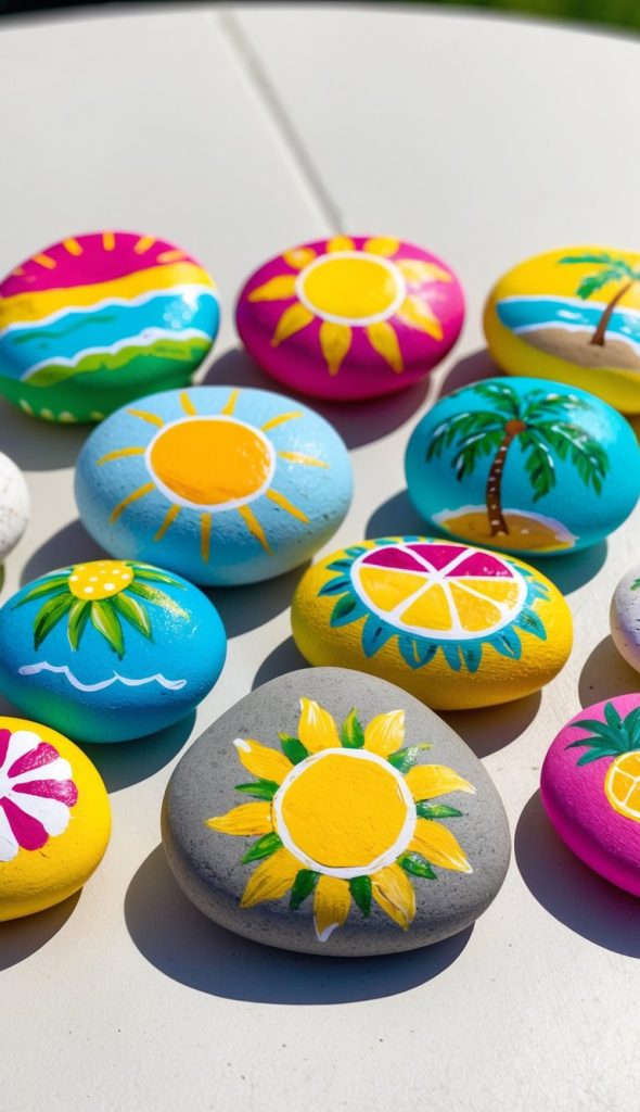 36 Summer Painted Rock Ideas: Easy and Fun Designs to Brighten Your ...