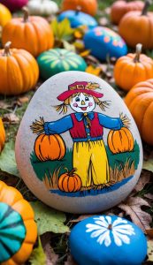 22 Scarecrow Painted Rock Ideas: Charming Fall Crafts for Your Autumn Decor