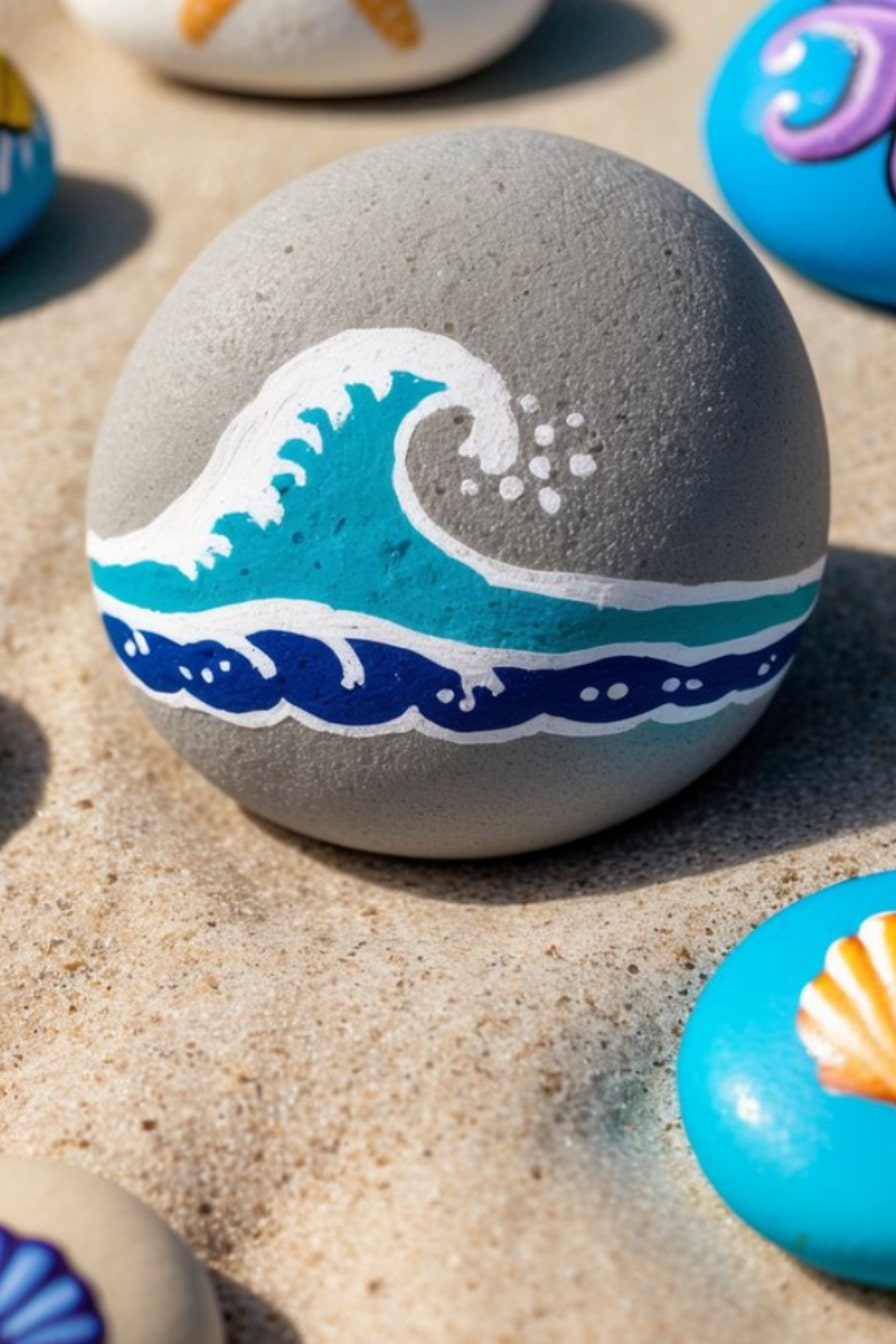21 Ocean Painted Rock Ideas: Splash Into Nautical Creativity for Beach ...