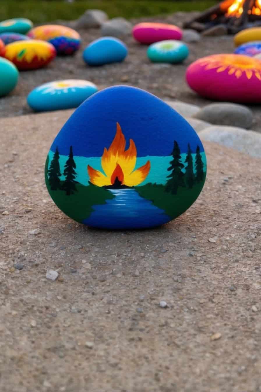 30 Camping Painted Rock Ideas: Bring Nature's Magic to Your Next ...
