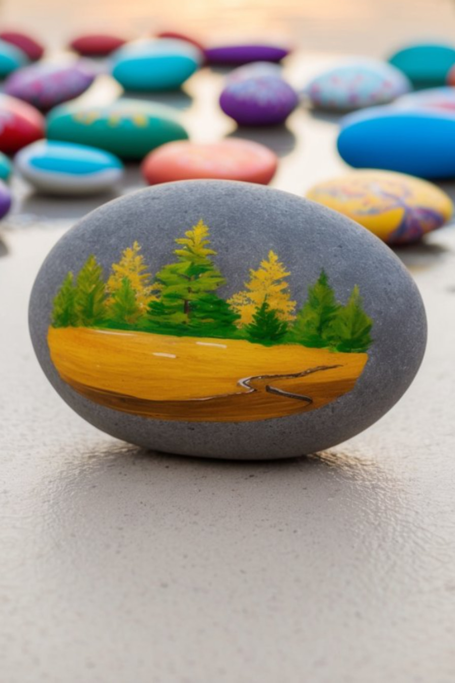 18 Beautiful Nature Painted Rock Ideas for Outdoor Inspiration: Bring ...