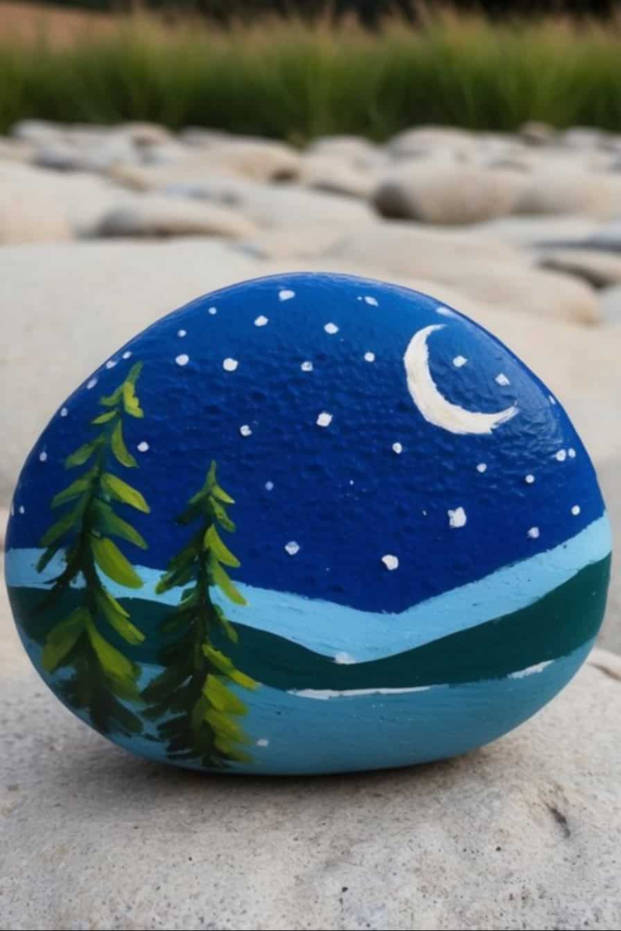 18 Beautiful Nature Painted Rock Ideas for Outdoor Inspiration: Bring ...