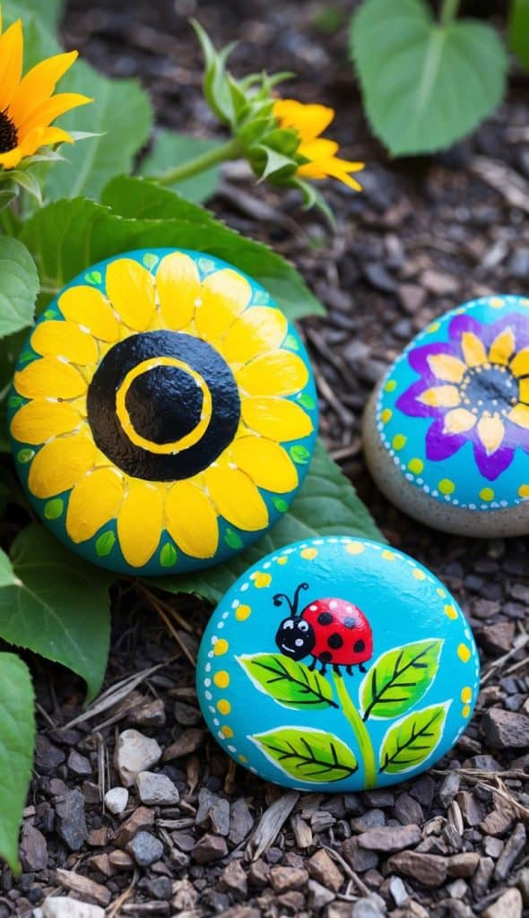 17 Ladybug Painted Rock Ideas: Creative Designs for Charming Garden Decorations
