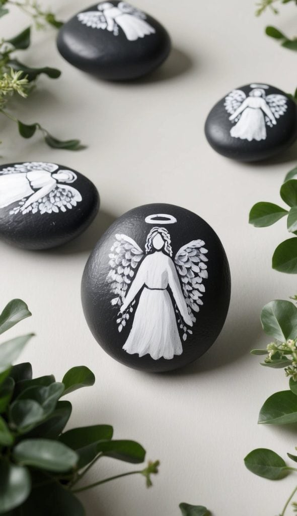 26 Angel Painted Rock Ideas: Heavenly Designs to Inspire Your Creative ...