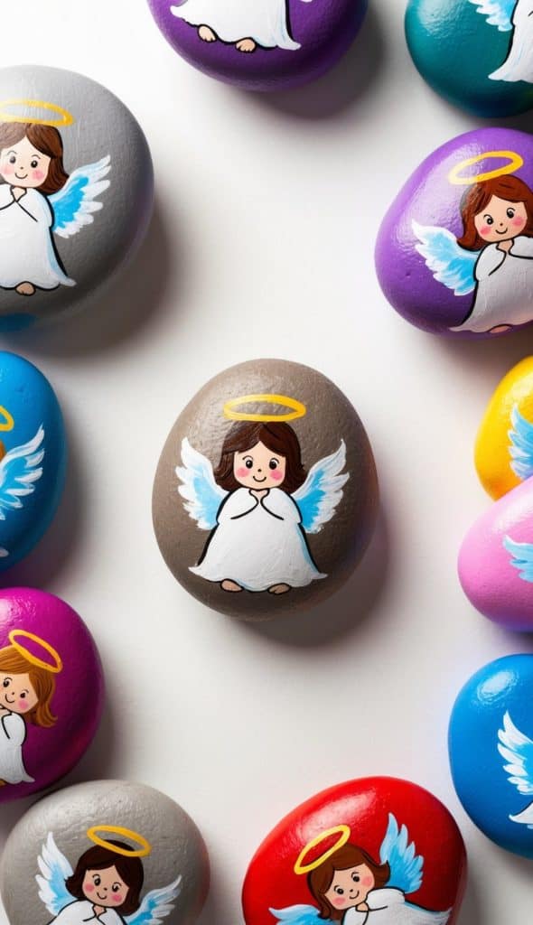 26 Angel Painted Rock Ideas: Heavenly Designs to Inspire Your Creative ...
