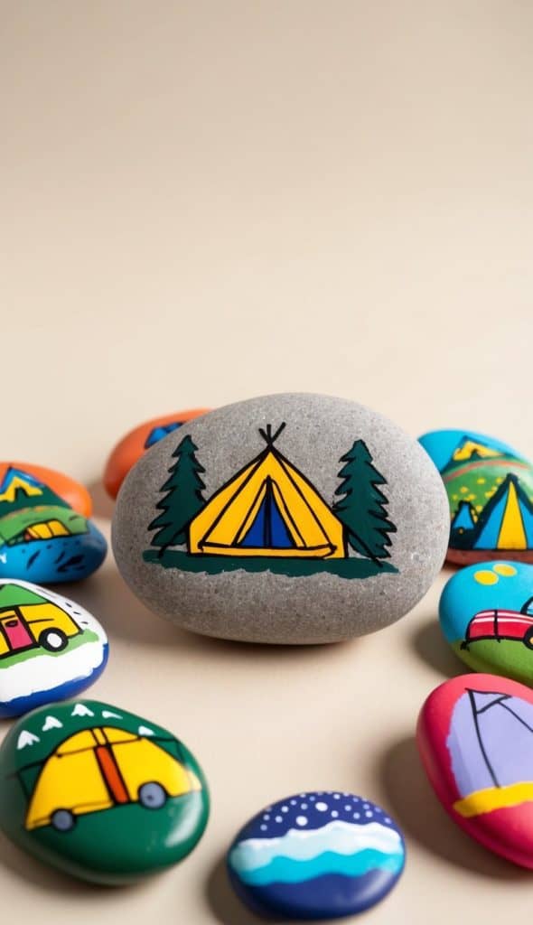 30 Camping Painted Rock Ideas: Bring Nature's Magic to Your Next ...