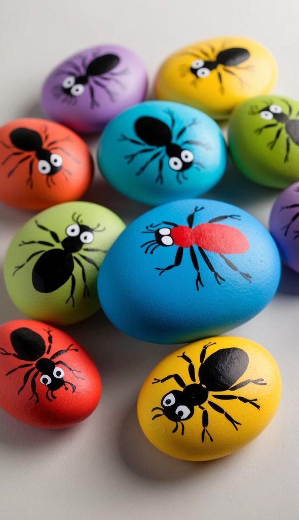 16 Bug Painted Rock Ideas: Creative Nature-Inspired Designs for Your Garden