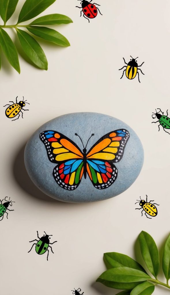 16 Bug Painted Rock Ideas: Creative Nature-Inspired Designs for Your Garden