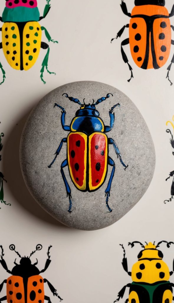 16 Bug Painted Rock Ideas: Creative Nature-Inspired Designs for Your Garden