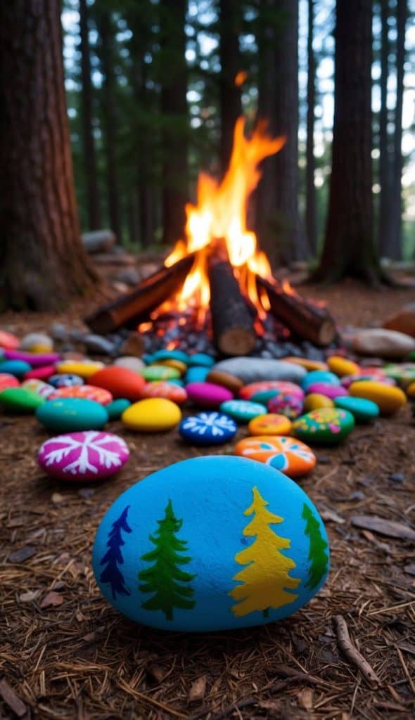 30 Camping Painted Rock Ideas: Bring Nature's Magic to Your Next ...
