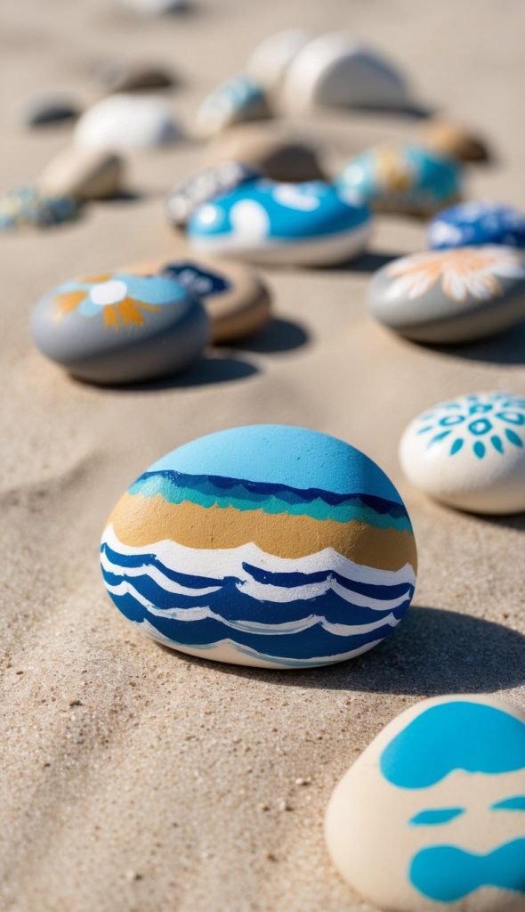 24 Beach Painted Rock Ideas: Creative Coastal Crafts for Summer Fun