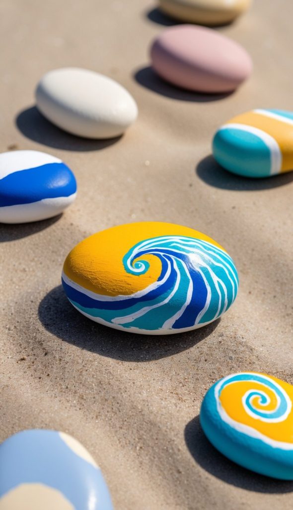24 Beach Painted Rock Ideas: Creative Coastal Crafts for Summer Fun