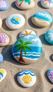 24 Beach Painted Rock Ideas: Creative Coastal Crafts for Summer Fun