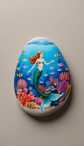 16 Mermaid Painted Rock Ideas: Whimsical Ocean Treasures for Beach Lovers