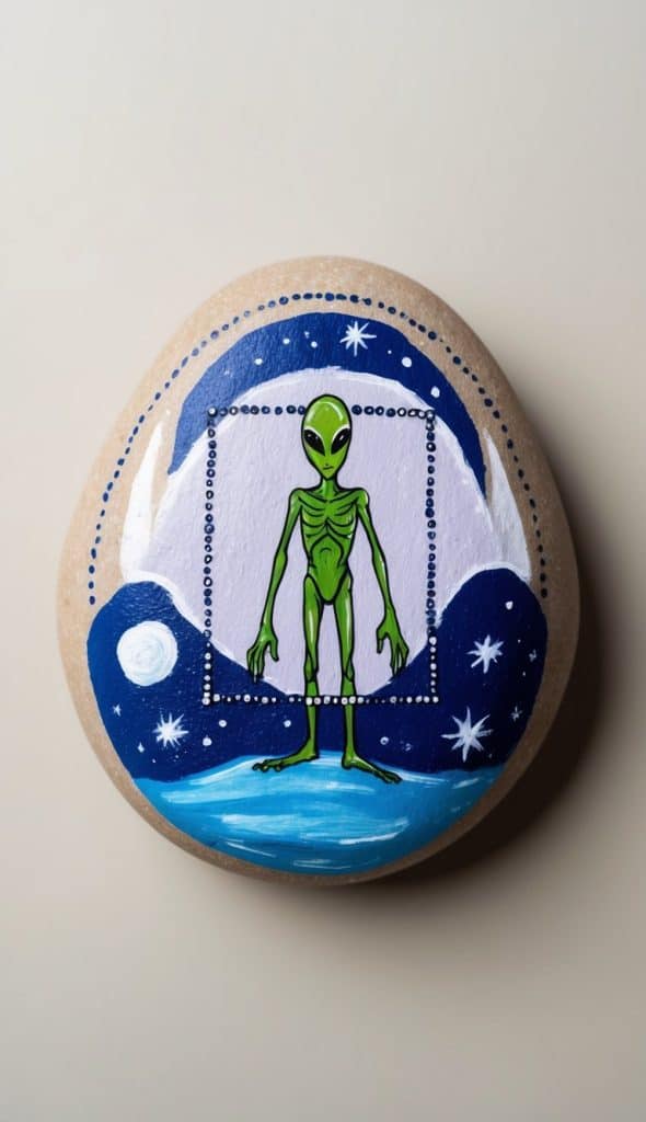 19 Alien Painted Rock Ideas: Cosmic Creations for Sci-Fi Enthusiasts