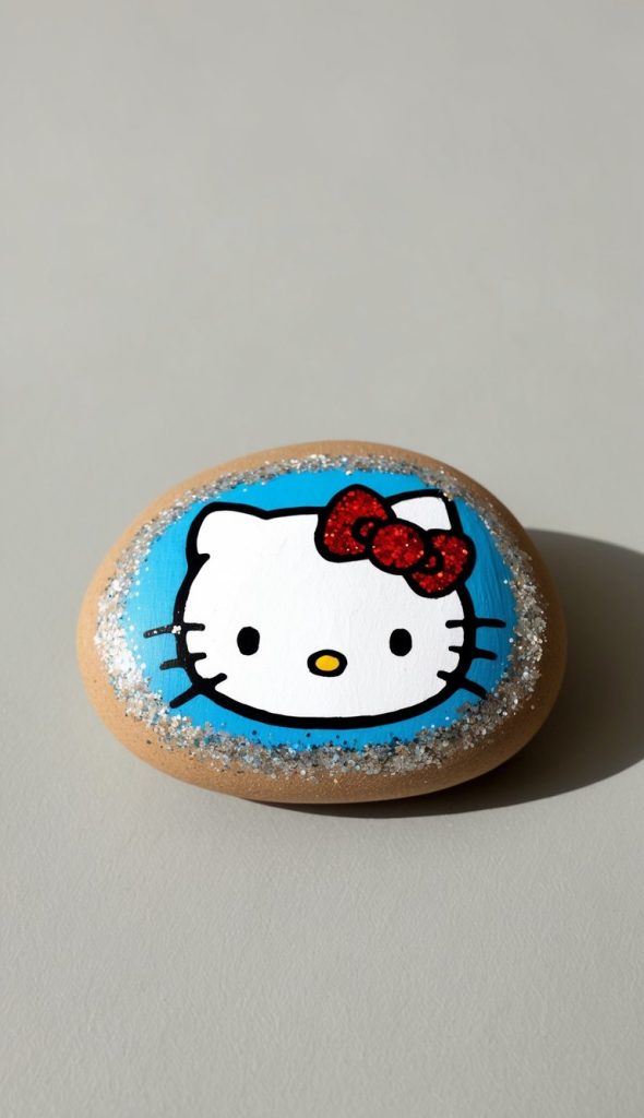 42 Hello Kitty Painted Rock Ideas: Simple, Adorable Designs for Kawaii ...
