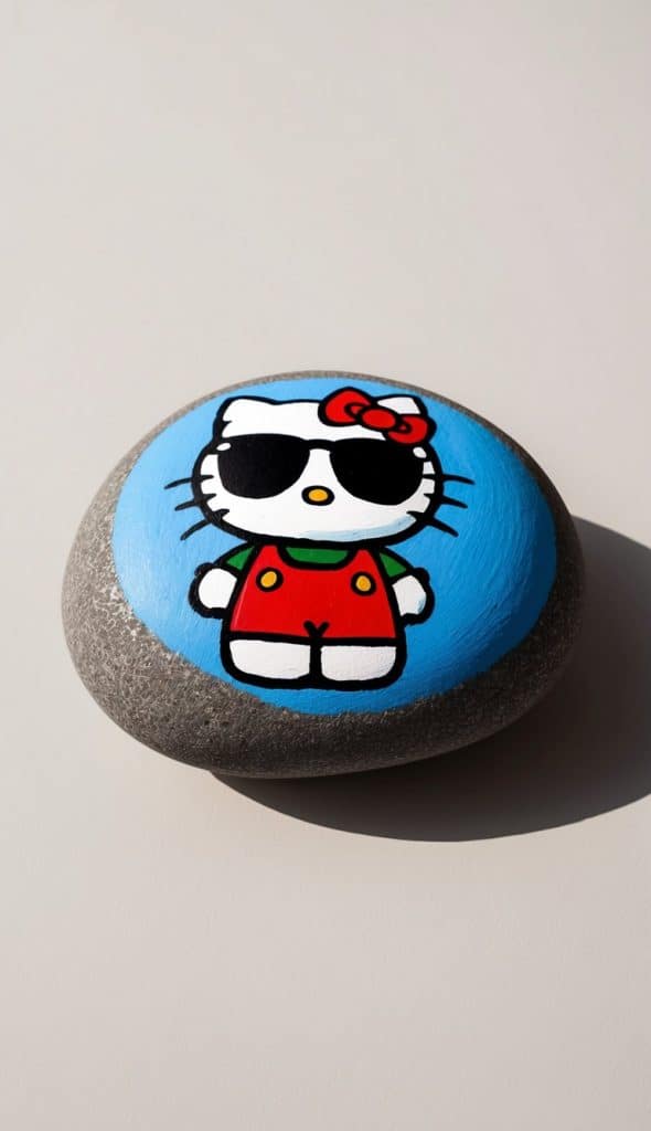 42 Hello Kitty Painted Rock Ideas: Simple, Adorable Designs for Kawaii ...
