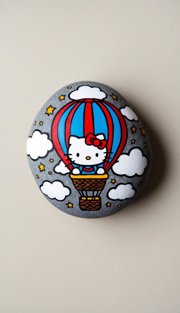 42 Hello Kitty Painted Rock Ideas: Simple, Adorable Designs for Kawaii ...
