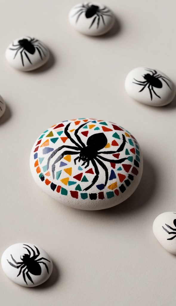 15 Spider Painted Rock Ideas: Creative Designs for Spooky and Adorable ...