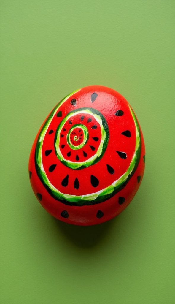 16 Watermelon Painted Rock Ideas: Fun Summer Crafts to Brighten Your Garden