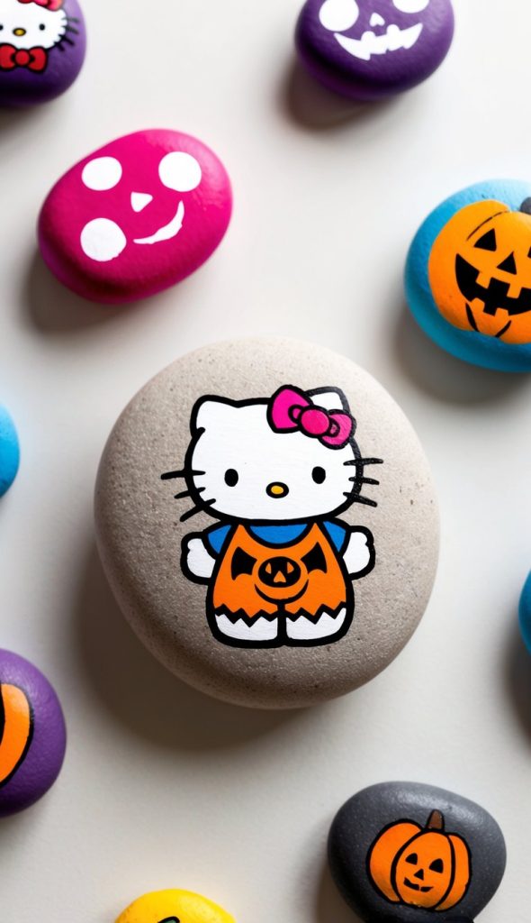 42 Hello Kitty Painted Rock Ideas: Simple, Adorable Designs for Kawaii ...
