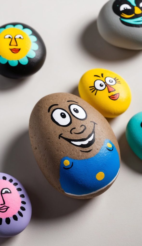 15 Funny Painted Rock Ideas: Creative Ways to Spread Joy and Laughter ...