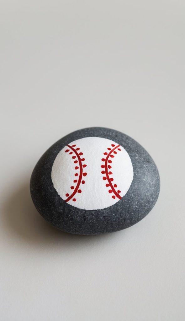 16 Baseball Painted Rock Ideas: Creative Designs for Sports Fans to ...