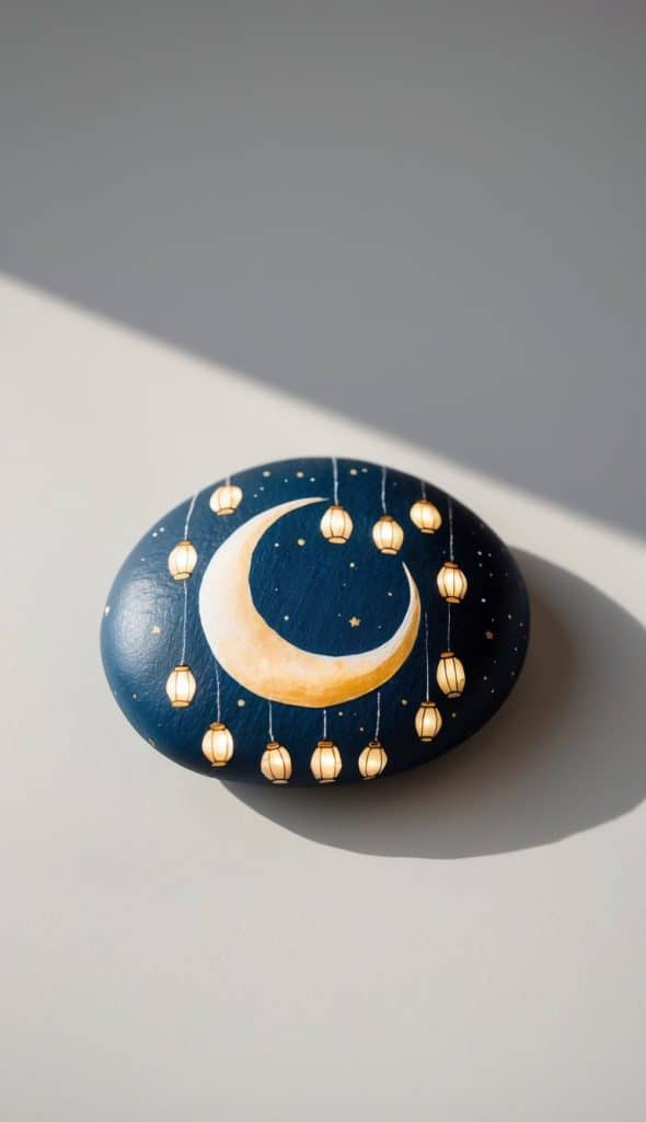 37 Moon Painted Rock Ideas – Inspiring Designs for Celestial and Galaxy ...