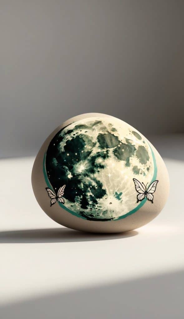 37 Moon Painted Rock Ideas – Inspiring Designs for Celestial and Galaxy ...