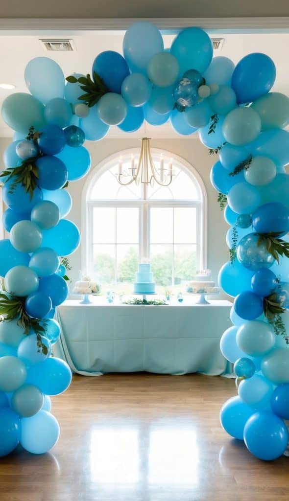 20 Stunning Blue Balloon Arch Ideas for Elegant Party Decorations ...