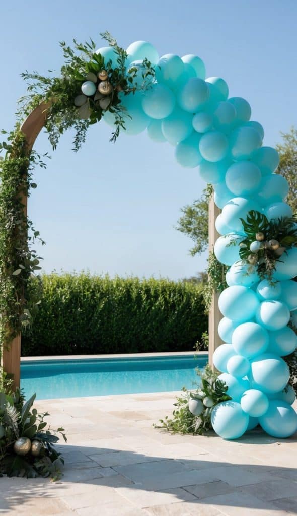 20 Stunning Blue Balloon Arch Ideas for Elegant Party Decorations ...