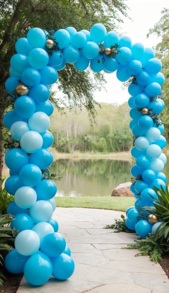 20 Stunning Blue Balloon Arch Ideas for Elegant Party Decorations ...