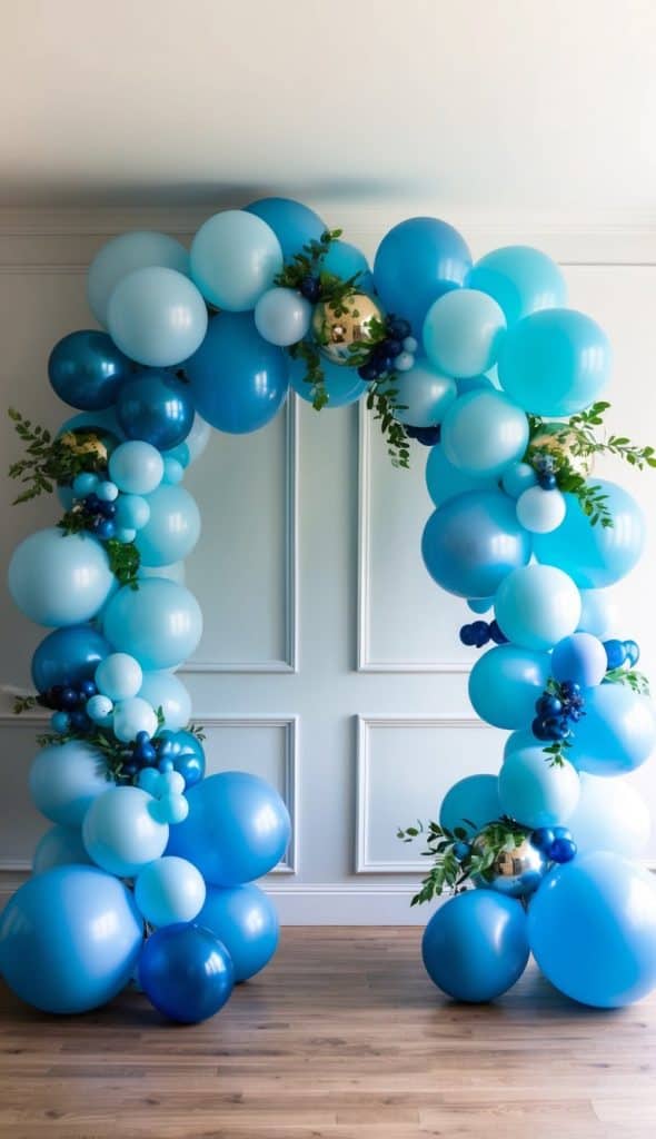 20 Stunning Blue Balloon Arch Ideas for Elegant Party Decorations ...