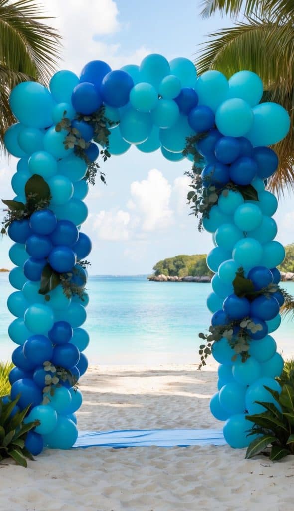 20 Stunning Blue Balloon Arch Ideas for Elegant Party Decorations ...