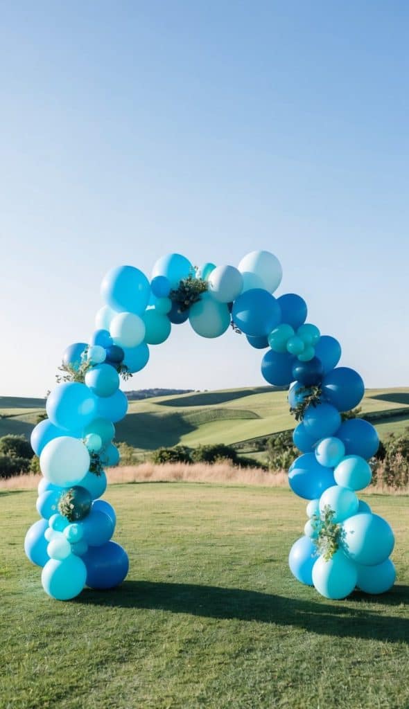 20 Stunning Blue Balloon Arch Ideas for Elegant Party Decorations ...