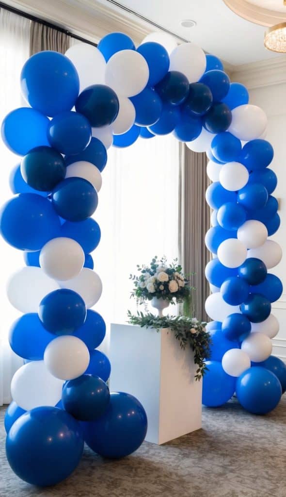 25 Blue and White Balloon Arch Ideas for Cool-Themed Events - Today Mommy